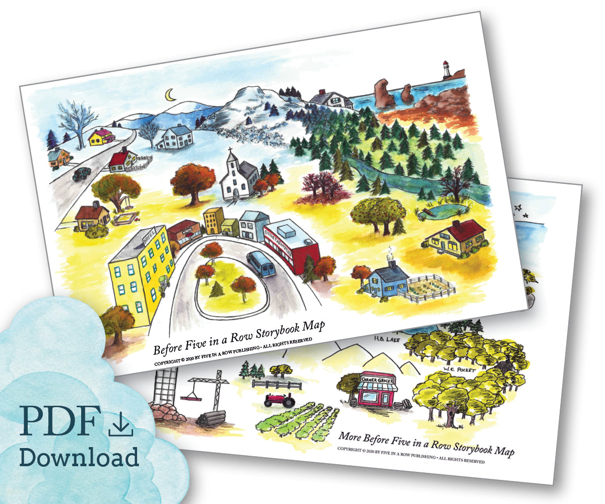 Before More Before Storybook Maps 11x17 Digital Five In A Row